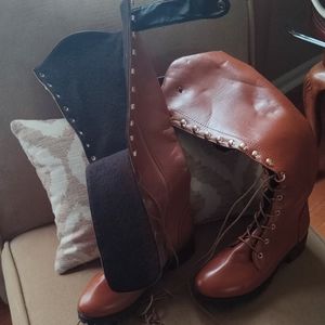 C | Shoes | Lace Up Boots | Poshmark